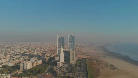 Aerial View Of Dolmen Mall With City Tow... | Stock Video | Pond5