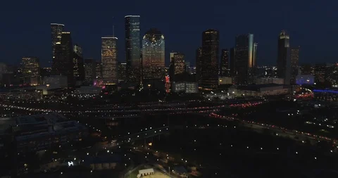 Houston Aerial Night Stock Videos – Royalty-Free HD & 4K Videos