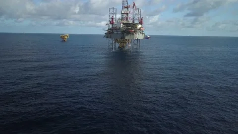 Drone Oil Rig Stock Video Footage | Royalty Free Drone Oil Rig Videos ...