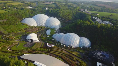 Aerial View Of The Eden Project 2 | Stock Video | Pond5