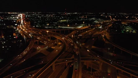 Aerial View of the Famous High-Five Inte... | Stock Video | Pond5