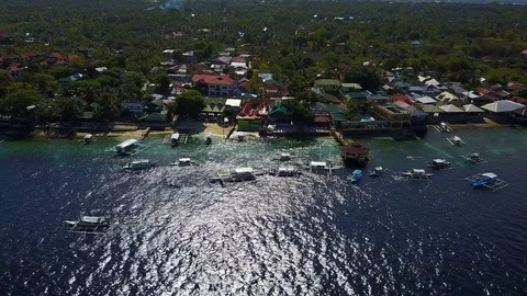 Aerial view flying over amazing of sandy... | Stock Video | Pond5