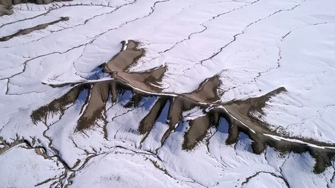 Aerial view flying over Utah desert terr... | Stock Video | Pond5