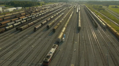 Aerial Train Stock Video Footage | Royalty Free Aerial Train Videos | Pond5