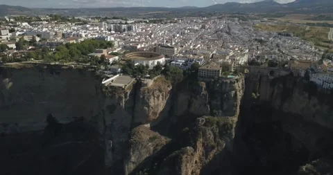 Aerial view at the full Ronda city, icon... | Stock Video | Pond5
