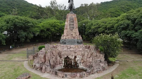 Aerial view of General Martín Miguel de... | Stock Video | Pond5