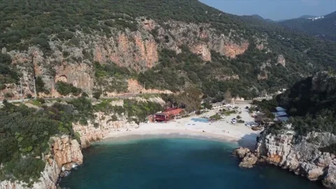 Aerial view of gorgeous Buyuk Chakil (bl... | Stock Video | Pond5