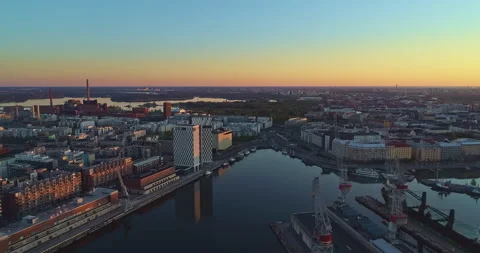 Aerial View of Helsinki City Panoramic C... | Stock Video | Pond5