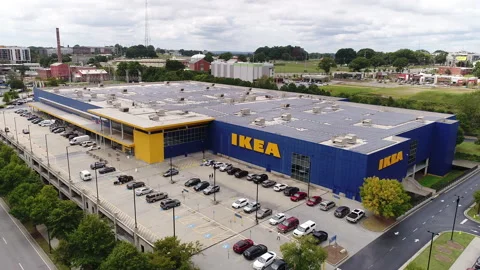 Aerial View of IKEA Building | Stock Video | Pond5