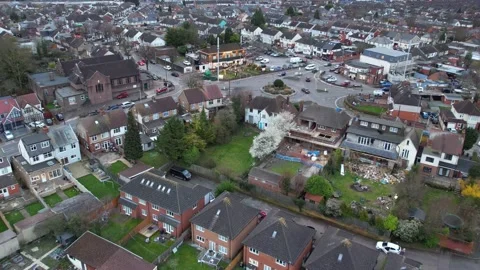 Aerial View of Illuminated British City ... | Stock Video | Pond5