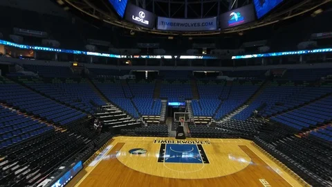 Aerial View Inside Target Center - Minne... | Stock Video | Pond5