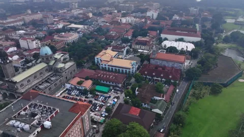 Aerial View Of The Intramuros Area In Ma... | Stock Video | Pond5