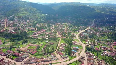 Aerial View Of Kabale Town In Western Re... | Stock Video | Pond5