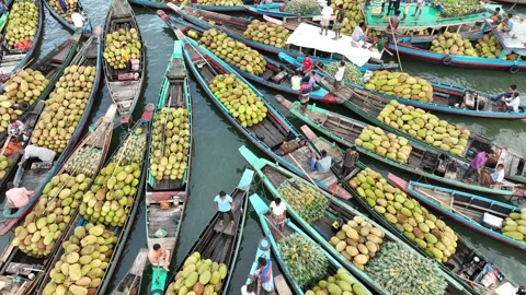 Aerial view of Kaptai Lake, Rangamati, B... | Stock Video | Pond5