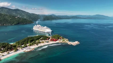 Aerial view of Labadie, Haiti. | Stock Video | Pond5