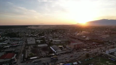Aerial View Landscape At Douala, Cameroo... | Stock Video | Pond5