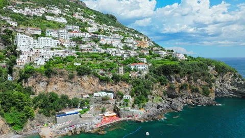 Aerial view of Lido One Fire Beach with ... | Stock Video | Pond5