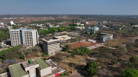 Aerial view of Lilongwe city centre, Mal... | Stock Video | Pond5