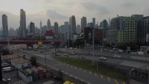 an aerial view of Long Island Expressway... | Stock Video | Pond5