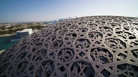 Aerial view of the Louvre, an art museum... | Stock Video | Pond5