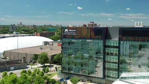 Aerial View, M Health Fairview Masonic C... | Stock Video | Pond5