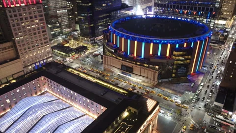 Madison Square Garden Exterior Stock Video Footage | Royalty Free Madison Square Garden Exterior ...