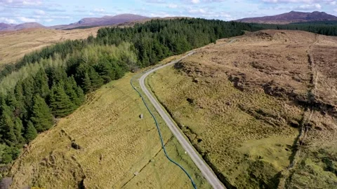 Aerial view of the main water pipe at Lo... | Stock Video | Pond5