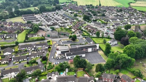 Aerial view of Maralin Village Primary S... | Stock Video | Pond5