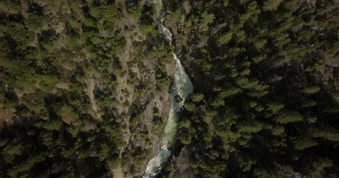 Aerial view of Merced River in Yosemite ... | Stock Video | Pond5