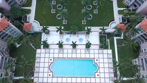 Aerial View of Modern Upscale Condo Comp... | Stock Video | Pond5