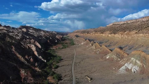 Aerial View Of Monocline Rock Formation ... | Stock Video | Pond5