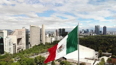 Aerial view of the Monumental Flag at Ca... | Stock Video | Pond5
