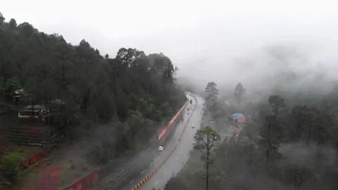 Aerial View Of Muree Expressway Through ... | Stock Video | Pond5