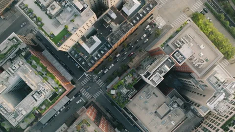 Aerial view New York city, Top down buil... | Stock Video | Pond5