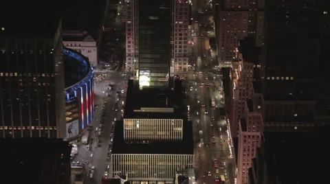 Madison Square Garden Night Stock Footage ~ Royalty Free Stock Videos ...