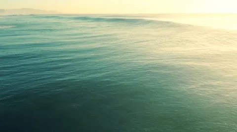 Aerial view of ocean wave barrel curling... | Stock Video | Pond5