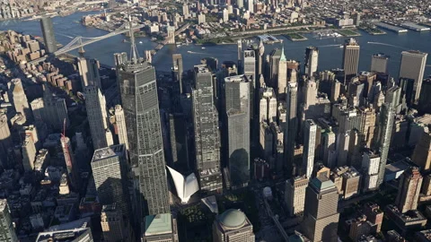 Aerial View Of One World Trade Center An... | Stock Video | Pond5