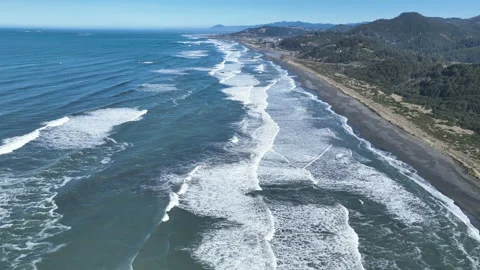 Aerial View of Pacific Ocean Waves and G... | Stock Video | Pond5