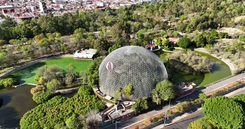 Aerial view of Park Ecologico Revolucion... | Stock Video | Pond5