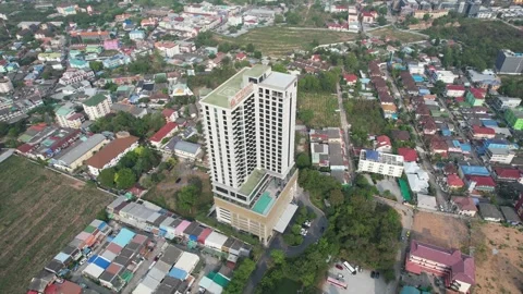 Aerial view of Pattaya, Bang Lamung Dist... | Stock Video | Pond5