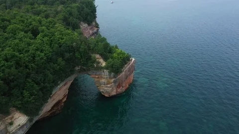 Michigan Pictured Rocks Stock Video Footage | Royalty Free Michigan ...