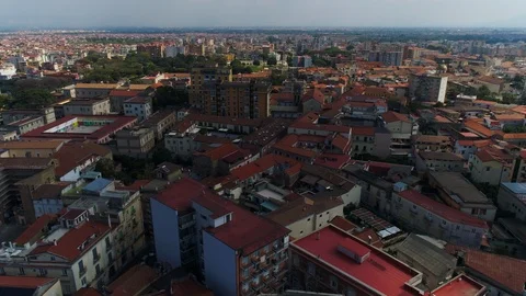 Aerial view of poor district of Naples s... | Stock Video | Pond5