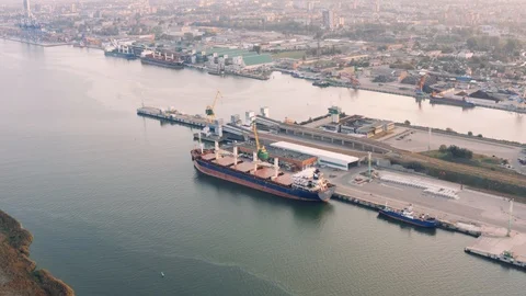 Aerial View of Port of Klaipeda, Baltic ... | Stock Video | Pond5