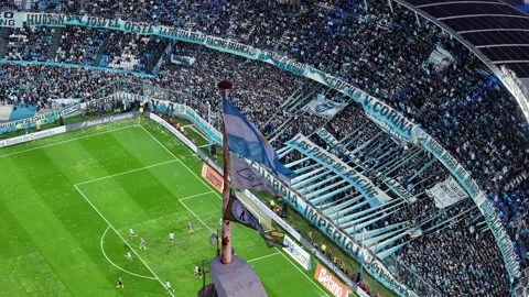Aerial view of Racing vs Boca Juniors ma... | Stock Video | Pond5