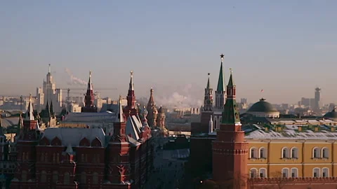 Red Square Aerial Stock Video Footage | Royalty Free Red Square Aerial ...