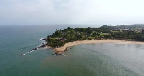 Aerial view of a resort and beach in Mer... | Stock Video | Pond5