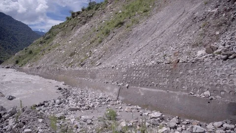 Aerial view of river Ganges in Himalayas... | Stock Video | Pond5