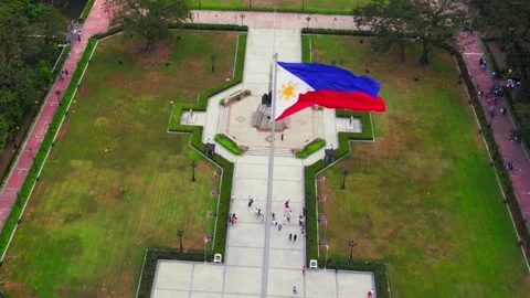 Aerial View of Rizal Monument and Luneta... | Stock Video | Pond5