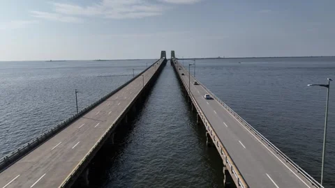 An aerial view of the Robert Moses Cause... | Stock Video | Pond5