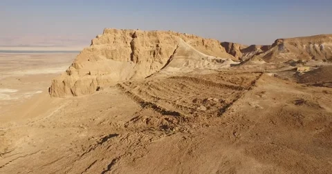 Aerial View of Roman Camp and Siege Ramp... | Stock Video | Pond5